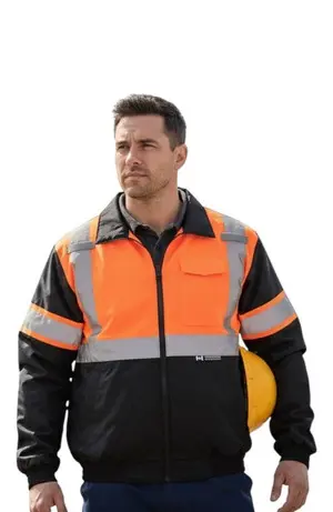 CANADA WEATHER GEAR Hi-visibility Work Jacket - Orange