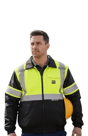 CANADA WEATHER GEAR Hi-Visibility Work Jacket Yellow
