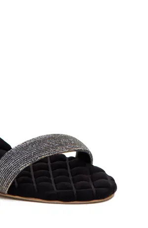 Aera Claudia Slingback Heel Sandal - Metallic Lurex