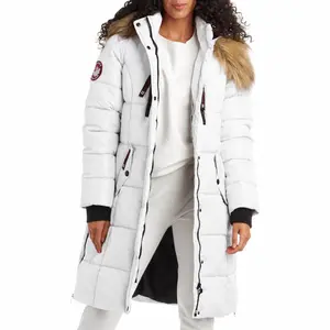 CANADA WEATHER GEAR Heavyweight Long Parka Jacket - White