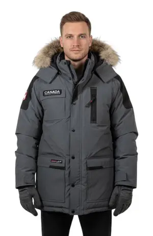 CANADA WEATHER GEAR Heavyweight Arctic Parka - Charcoal