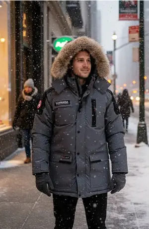 CANADA WEATHER GEAR Heavyweight Arctic Parka - Charcoal