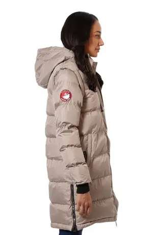 CANADA WEATHER GEAR Long Heavyweight 2 In 1 Puffer Jacket And Vest - Blush
