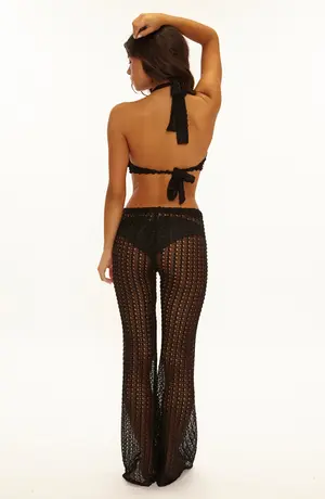 BEACH BUNNY Crochet Pant Cover-up