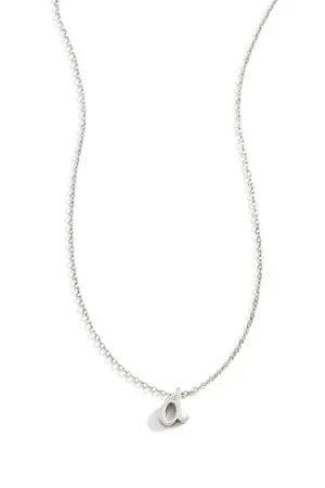 MINT & LILY Tiny Script Initial Necklace Letter D