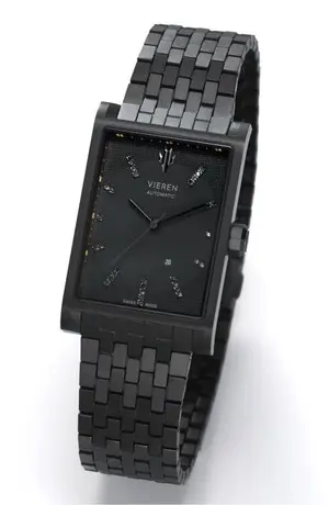 VIEREN Swiss Automatic Watch With Diamond Detail