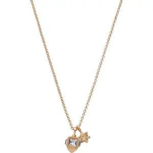 ALEX AND ANI Hanukkah Duo Charm Necklace - Gold