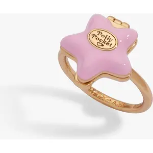 ALEX AND ANI Polly Pocket Locket Ring - Gold