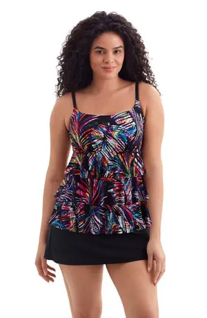LONGITUDE Skirtini Long Torso One Piece Swimsuit - Coolangata