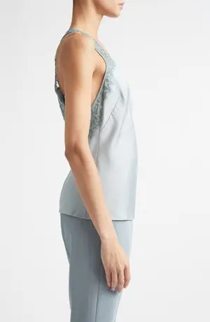 A.L.C. Wes Lace Accent Sleeveless Top