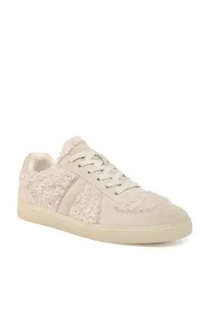 J/SLIDES NYC Heidi Shearling Sneaker - Natural