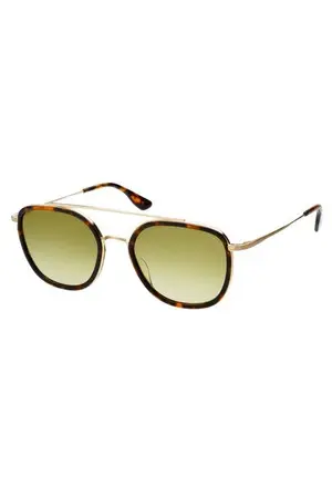 FREYRS EYEWEAR Weston Round Sunglasses - Tortoise/green