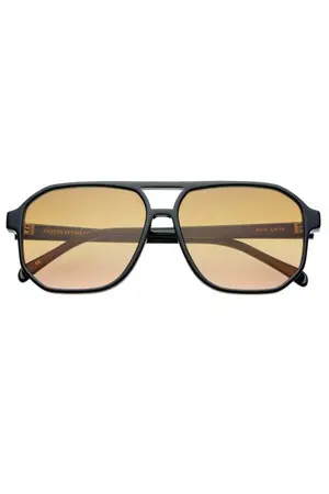FREYRS EYEWEAR FREYRS Eyewear Billie Aviator Sunglasses Black/brown