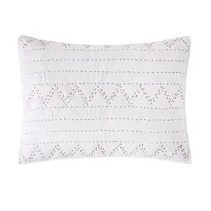 CAROL & FRANK Breck Cotton Pillow Sham - White