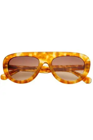 FREYRS EYEWEAR Freyrs Jetsetter Aviator Sunglasses - Honey Tortoise