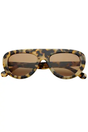 FREYRS EYEWEAR FREYRS Jetsetter Aviator Sunglasses Milky Tortoise