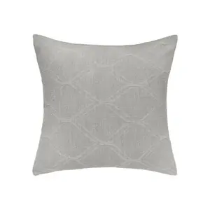 ELISABETH YORK Elaine Stone Cotton Pillow Sham - Grey
