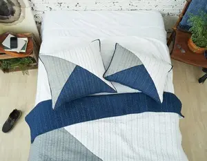 CAROL & FRANK 20" X 26" Asymmetrical Cotton Pillow Sham