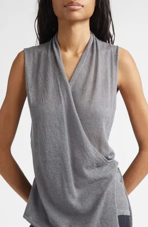 Paloma Wool Baby Alpaca & Merino Wool Blend Wrap Top