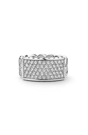 Lagos Pavé Diamond Curb Link Ring