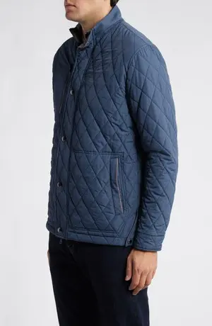 Johnnie-o Juno Quilted Jacket - Navy