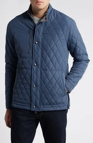 Johnnie-o Juno Quilted Jacket - Navy