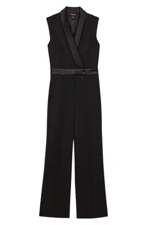 REISS ATELIER Gaia Satin-trim Jumpsuit