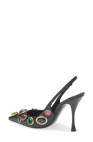 Dolce & Gabbana Embellished Slingback Pumps