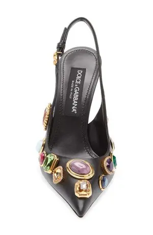 Dolce & Gabbana Embellished Slingback Pumps