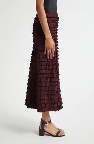 Ulla Johnson Mimi Ruffle Midi Skirt