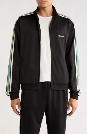 REPRESENT Embroidered Logo Stripe Track Jacket