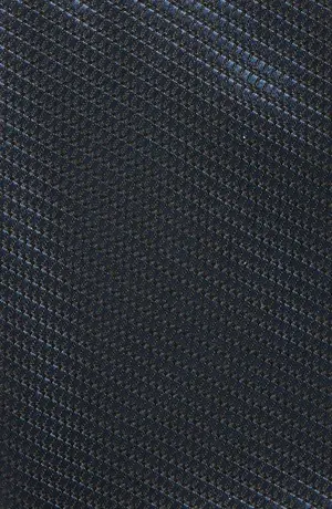 Canali Jacquard Silk Neck Tie - Navy