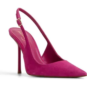 Aldo Pointed Toe Slingback Pumps - Dark Pink