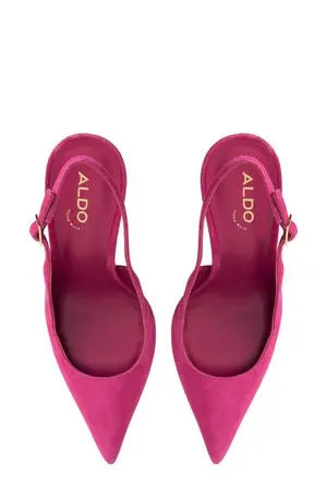 Aldo Pointed Toe Slingback Pumps - Dark Pink
