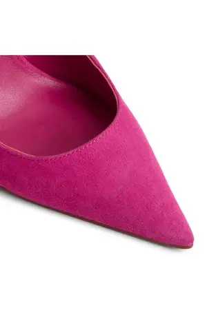 Aldo Pointed Toe Slingback Pumps - Dark Pink