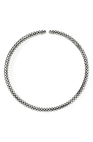 John Hardy Dot Coil Choker Necklace - Silver