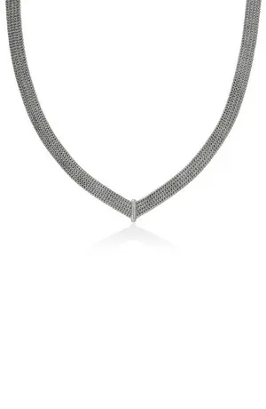 John Hardy Icon Link Pavé Diamond Necklace - Silver