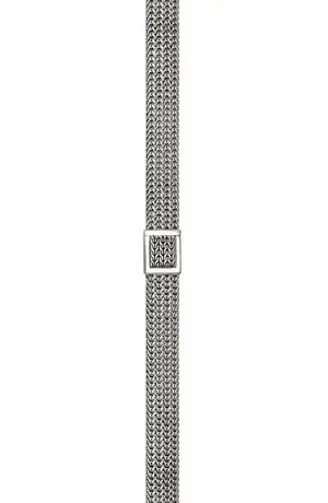 John Hardy Pavé Diamond Sterling Necklace - Silver