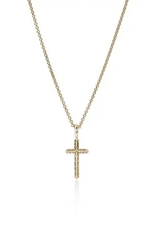 John Hardy Jh Essential Cross Pendant Necklace - Gold