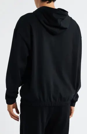 BOSS Stevens Cotton Pullover Hoodie - Black