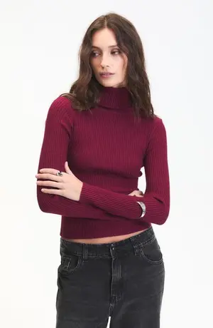 Deluc Mylo Ribbed Turtleneck Sweater