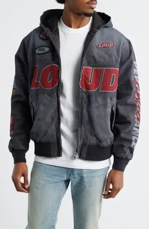 ROLLING LOUD Logo Cotton Mechanic's Jacket - Grey