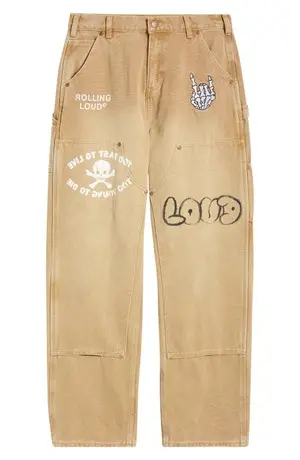 ROLLING LOUD Cotton Blend Work Pants
