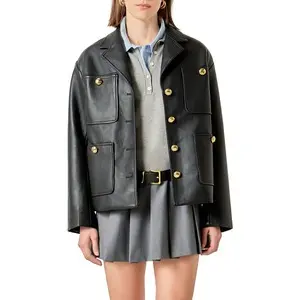 English Factory Faux Fur Jackets For Women