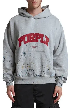 Purple Brand Logo Sweatshirts Hoodies For Men