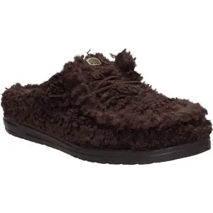 HEY DUDE Wally Faux Shearling Slipper - Brown