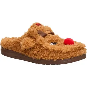 HEY DUDE Wally Faux Shearling Slipper - Orange