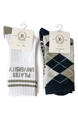 PILATES UNIVERSITY 1883 Assorted Ivy League Crew Socks