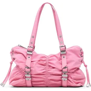 Desigual Ruched Shoulder Bag - Pink