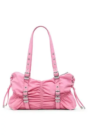 Desigual Ruched Shoulder Bag - Pink